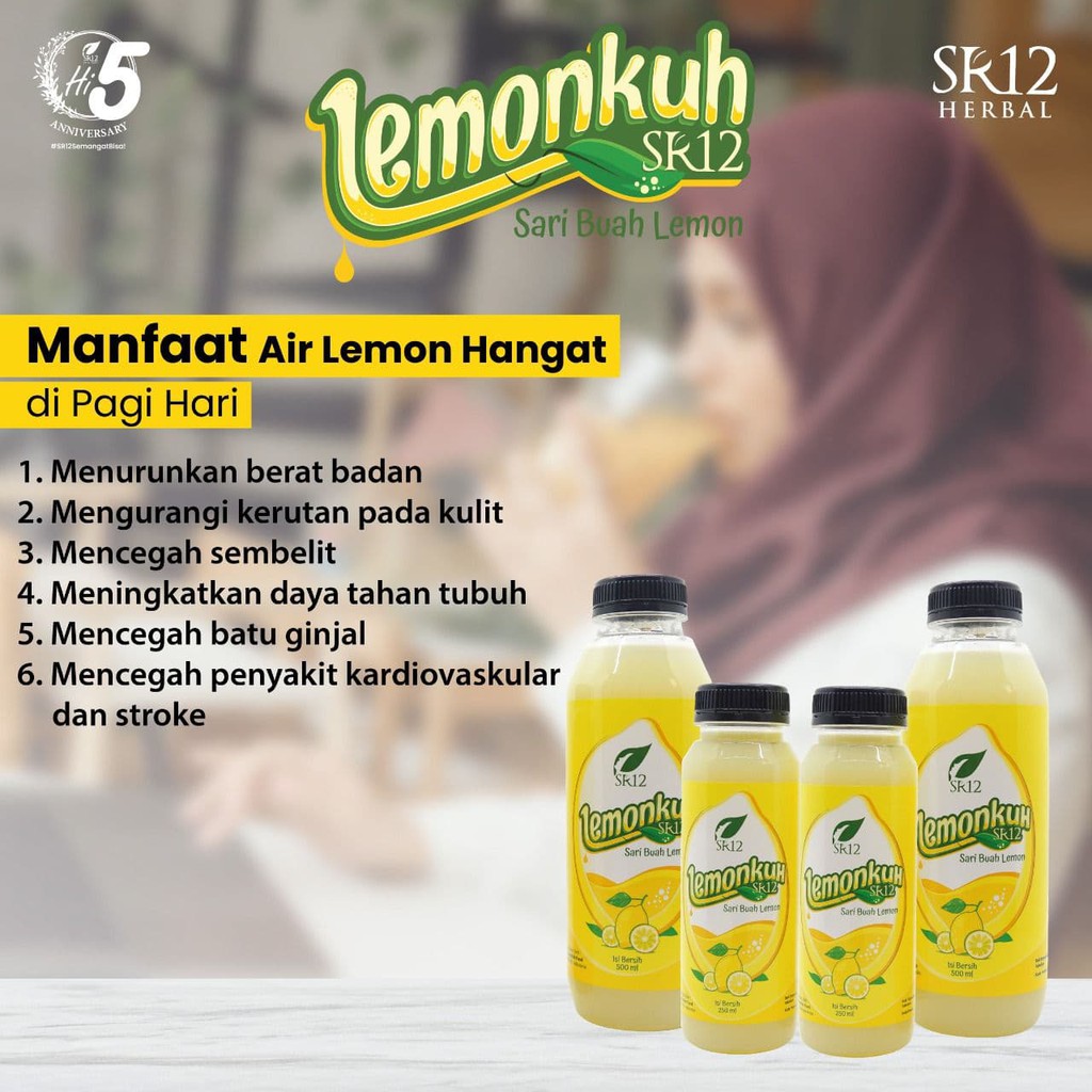 Jual Sari Lemon Asli Segar/ Minuman Kesehatan / Lemonkuh SR12 500 ml ...
