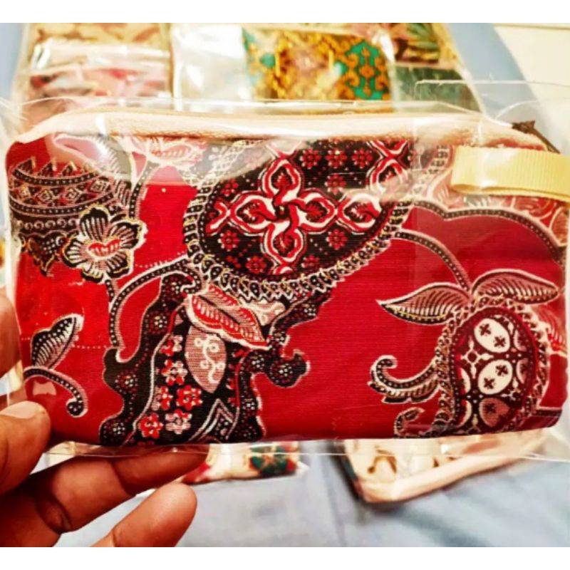 Jual 50pcs souvenir dompet koin batik kemas plastik free kartu ucapan trimakasih. | Shopee Indonesia