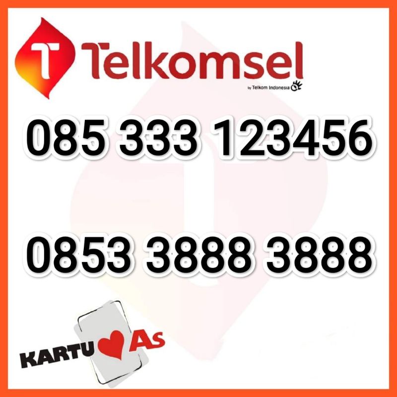 Jual Kartu Perdana Nomor Cantik Kartu As Telkomsel Prabayar Prepaid Sim ...