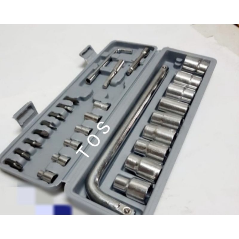 Jual SOCKET WRENCH SET 27 PCS TONE -kunci sok set 27 pcs | Shopee Indonesia
