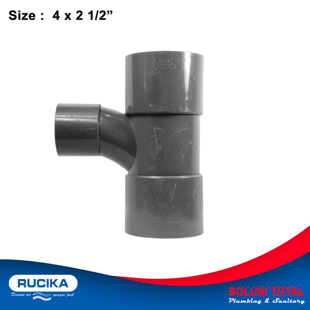 Jual TY 90 Derajat AW 4 x 2 1/2 Inch Tee Y 90 AW 4 x 2 1/2" PVC Rucika | Shopee Indonesia