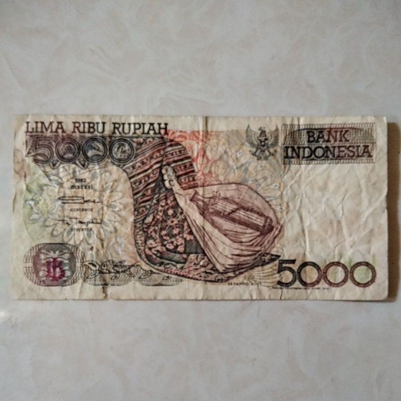 Jual Uang kuno lima ribu rupiah Sasando 5000 rupiah | Shopee Indonesia