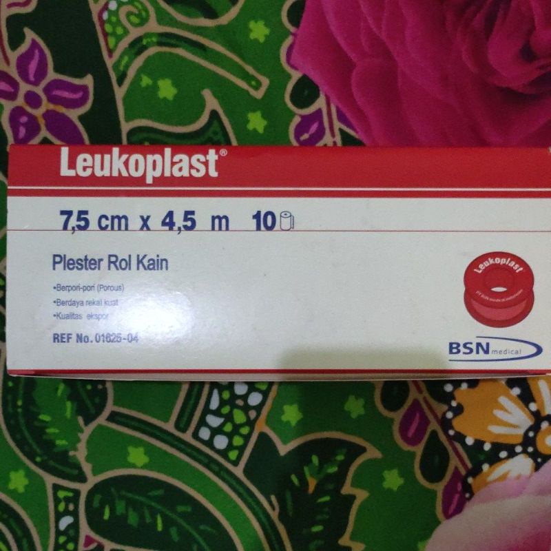 Jual plester rol kain leukoplast (BSN) ukuran 7,5cm x 4,5 meter | Shopee Indonesia