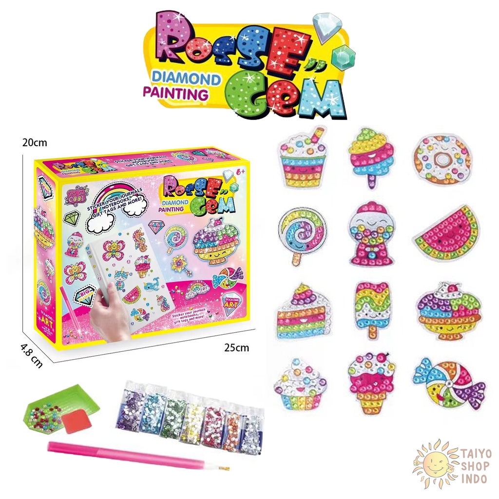 Jual TAIYO Mainan Anak Big Gem DIY Diamond Painting Edukasi Kreatif ...