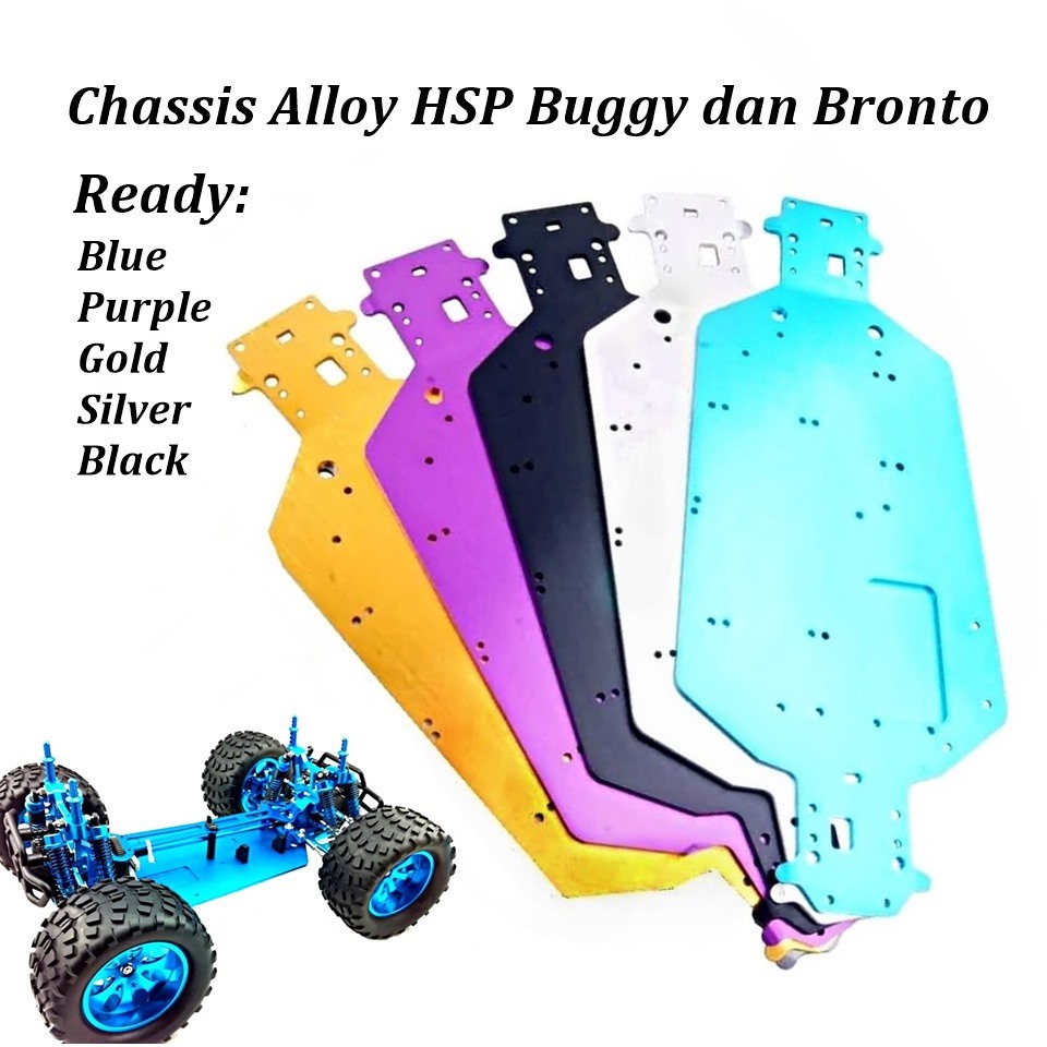 Jual HSP Aluminium Chassis Alloy Buggy Bronto RC Car | Shopee Indonesia