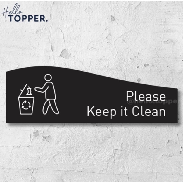 Jual Sign Board Keep It Clean Jaga KebersihanEkslusif Print Signage ...