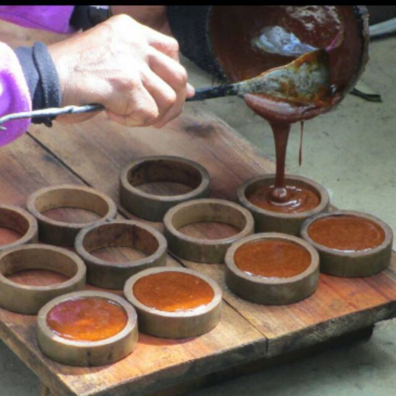 Jual Cetakan Gula Merah Cetakan Gula Aren Koin Dari Bambu Isi 12 Pcs ...