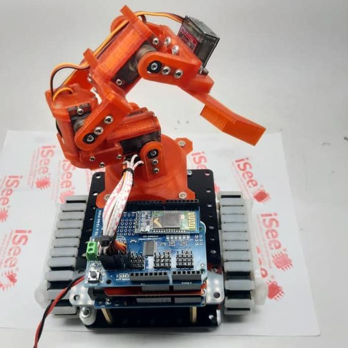 Jual Android Bluetooth Rc Robot Arm Tank Wheel With Controler Arduino ...