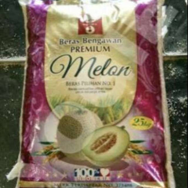 Jual Beras cap melon ungu super 10kg bengawan premium | Shopee Indonesia
