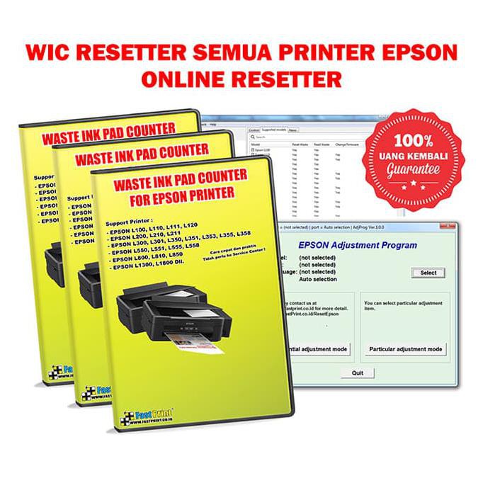 Jual WIC Waste Ink Pad Counter Resetter Utility Khusus Printer Epson ...