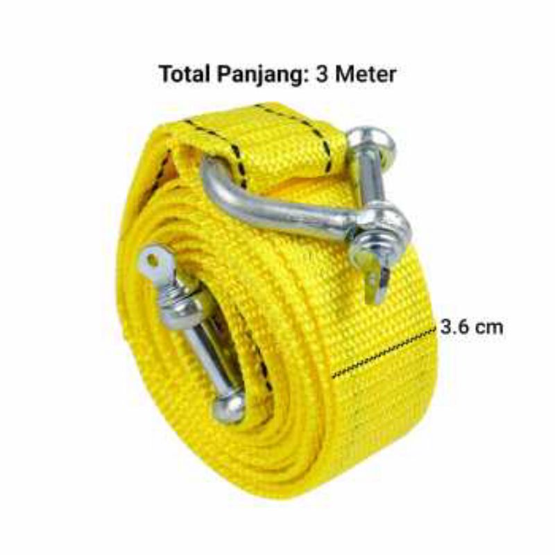 Jual Tali Derek Mobil Emergency Tow Rope U-Type - 3M GT | Shopee Indonesia