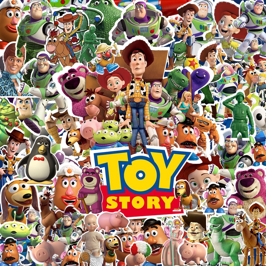 Jual Stiker Kartun Toy story Sticker WaterProof Premium isi 14 pcs ...