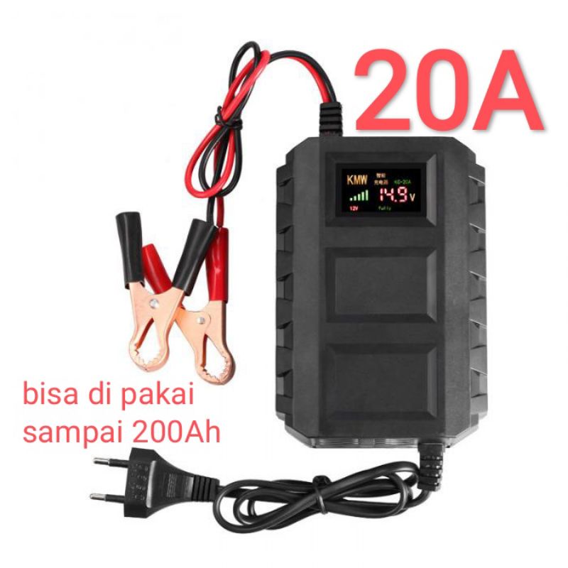 Jual Charger aki mobil motor 12v 20A smart charger aki cas aki mobil ...