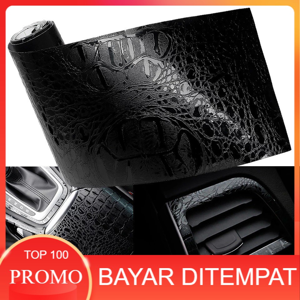 Jual Stiker Sticker Mobil Interior Vinly Motif Kulit Buaya 150 x 10 cm ...