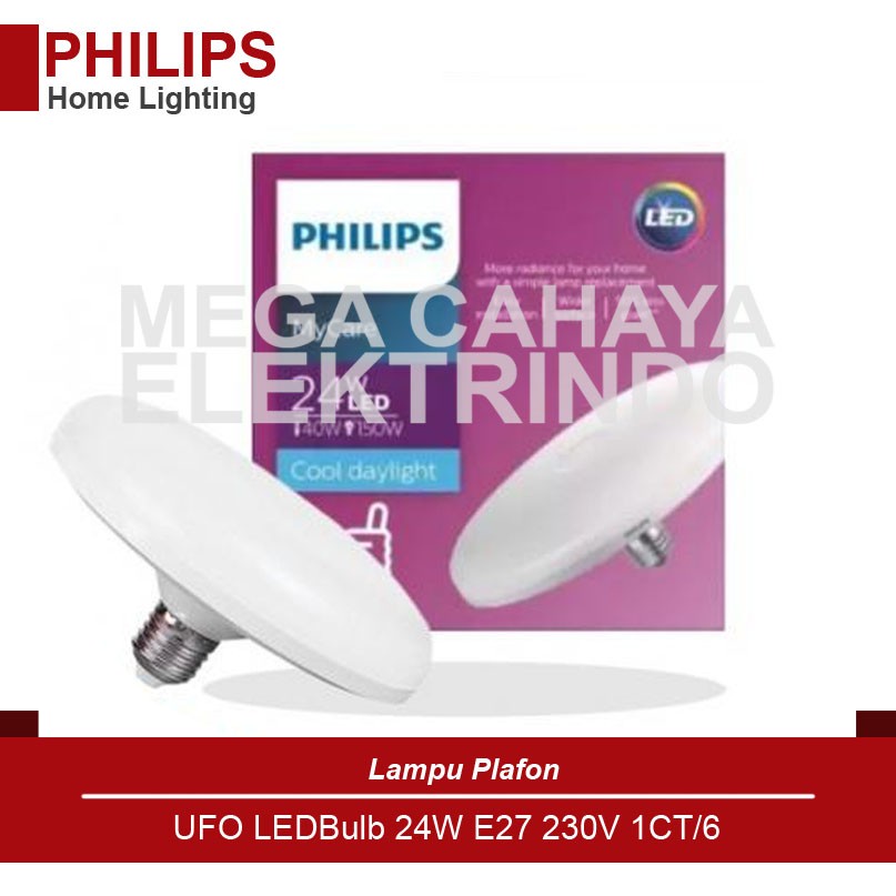Jual PHILIPS Lampu LED UFO Ceiling Led Bulb 24W | Shopee Indonesia