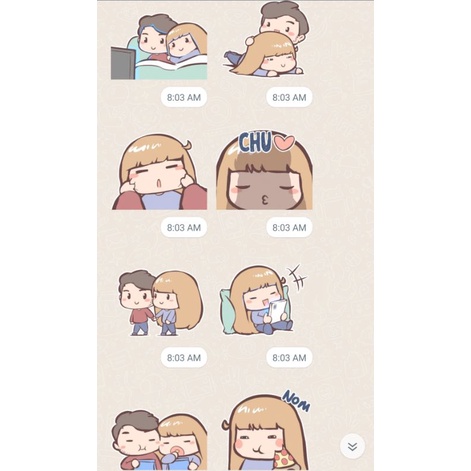 Jual STICKER WHATSAPP COUPLE BERGERAK ( GIF ) 27 STICKER | Shopee Indonesia