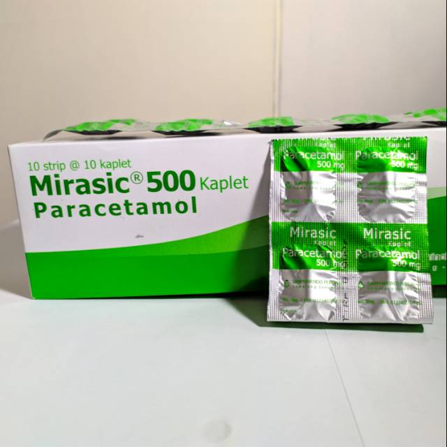 Jual MIRASIC PARASETAMOL/PARACETAMOL 500 MG DAN MIRASIC FORTE 650 MG ...