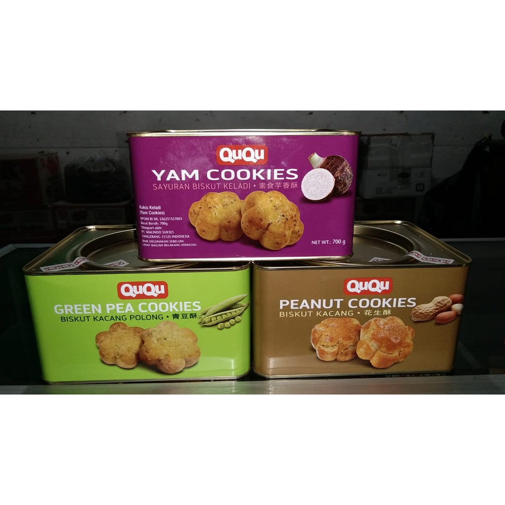 Jual Biskuit/QuQu/ Yam Cookies/ Green Pea Cookies/ Peanut Cookies ...