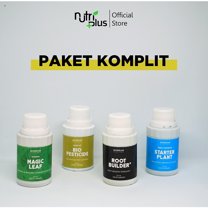 Jual NUTRIPLUS-Paket Komplit (Starter Plant, Magic Leaf, Root Builder ...