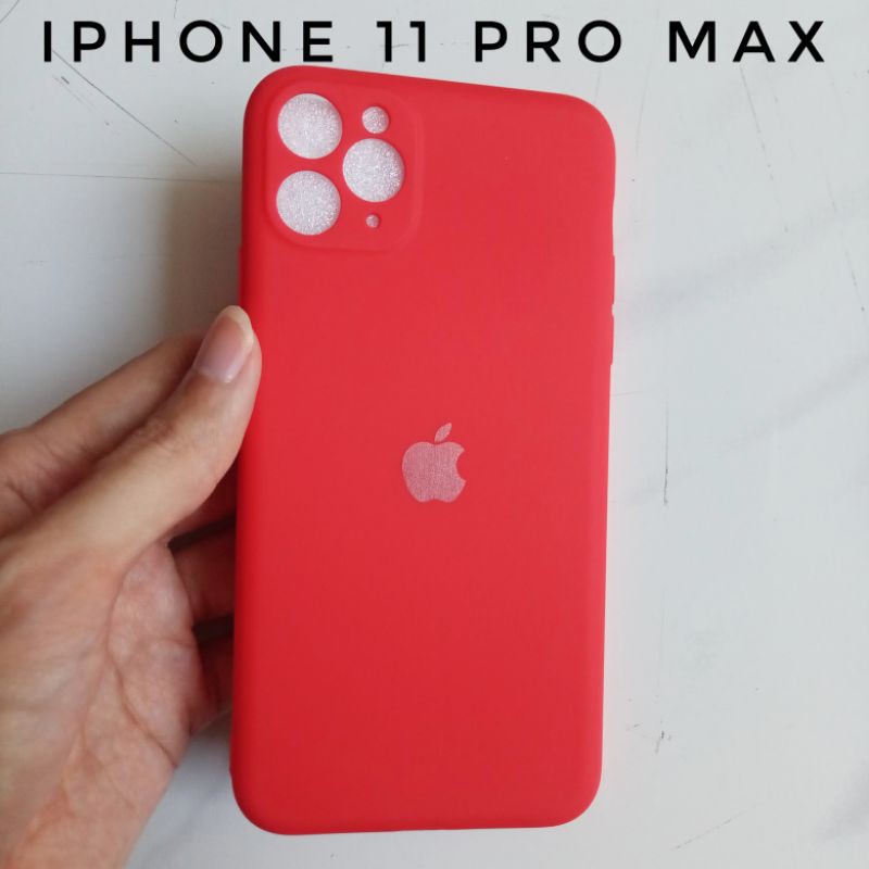 Jual Casing Iphone 11 Pro Max Soft Case Apple Logo Red Merah | Shopee ...