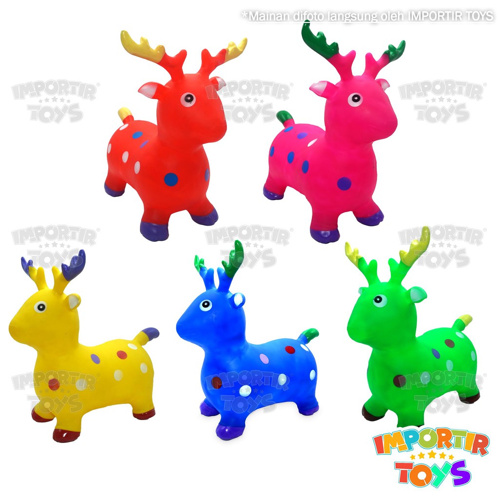 Jual Kursi Pompa Balon Karet Mainan Anak Sofa Berbentuk Rusa (BER-SNI ...
