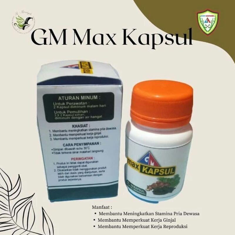 Jual GM MAX KAPSUL | 20 KAPSUL | BERKHASIAT | OBAT KUAT | Shopee Indonesia