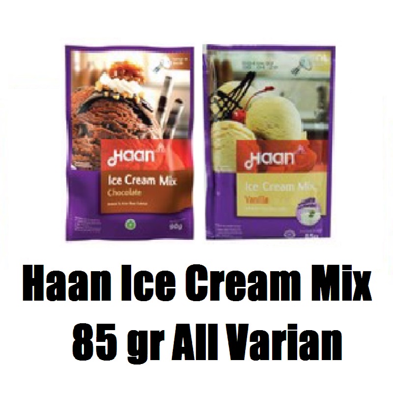 Jual Haan Ice Cream Mix 85 gr All Varian | Shopee Indonesia