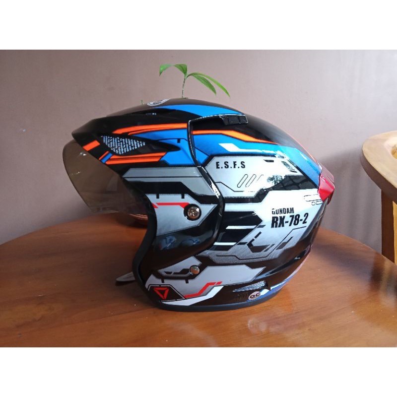 Jual HELM TAKIRA MOTIV TERBARU GUNDAM | Shopee Indonesia