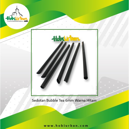 Jual Sedotan Bubble Tea 6mm Warna Hitam | Shopee Indonesia