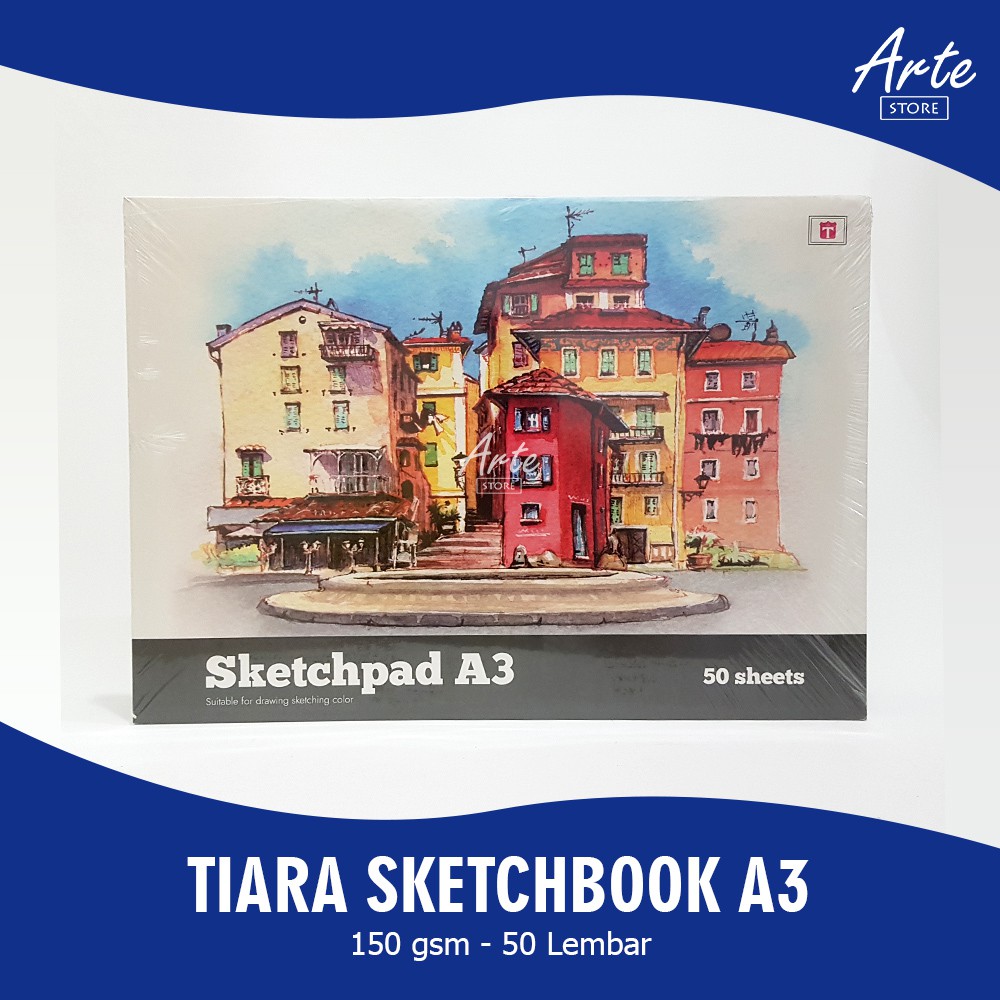 Jual Tiara Artist Sketch Pad A3 50 lembar - Sketchbook A3 - Sketch book ...
