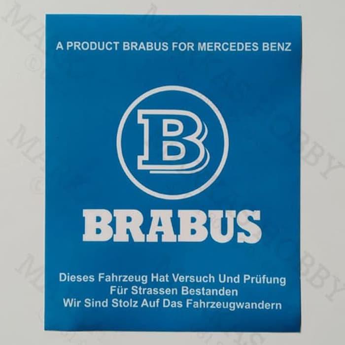 Jual Stiker / Sticker Mercedes Benz - Brabus Vertical Tempel Dalam ...