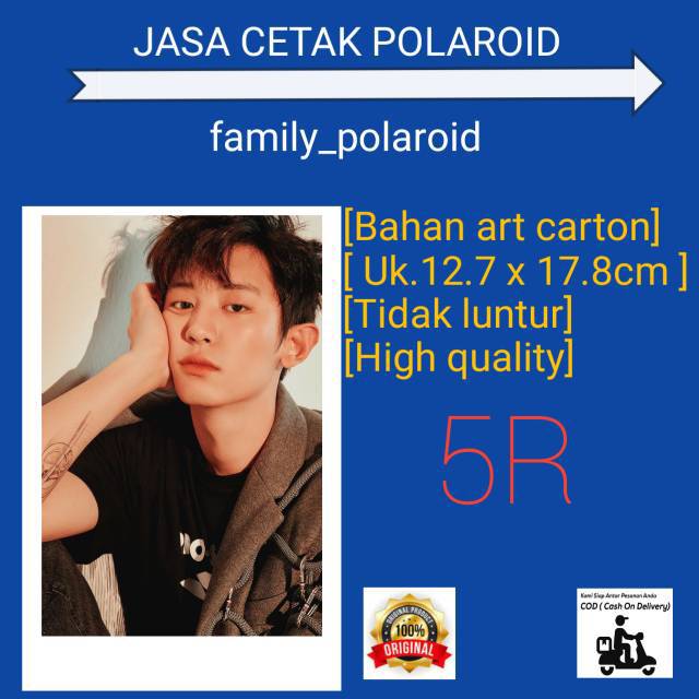 Jual CETAK FOTO UK. 5R (12.7X12.7) Paket 4 LEMBAR | Shopee Indonesia