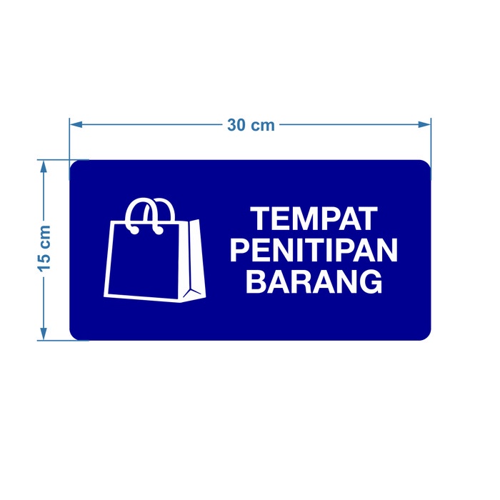 Jual Promo RAMBU TEMPAT PENITIPAN BARANG 30CM X 15CM AKRILIK Elegan ...