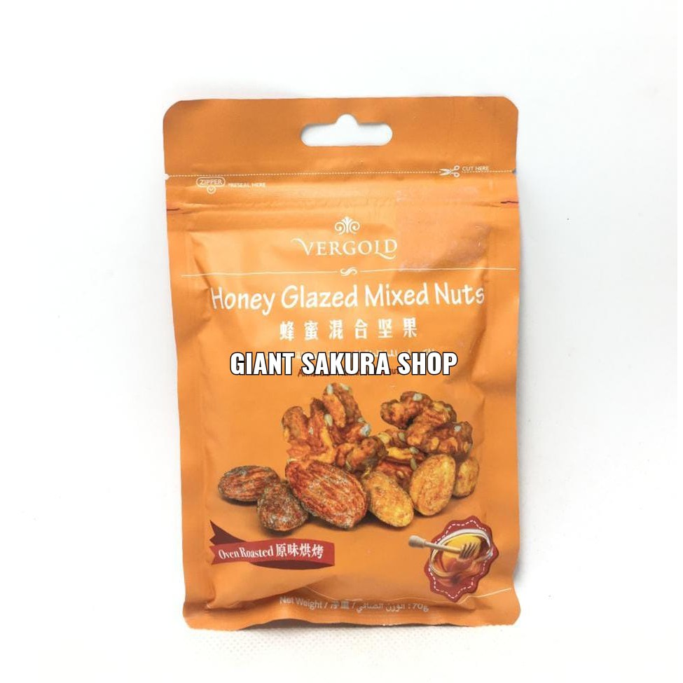 Jual Vergold Honey Glazed Mixed Nuts / snack impor / camilan / almond ...