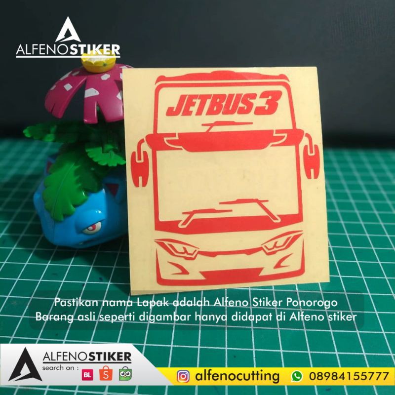 Jual Stiker Line Art Jetbus 3 Bus Front | Cutting Sticker | Shopee ...