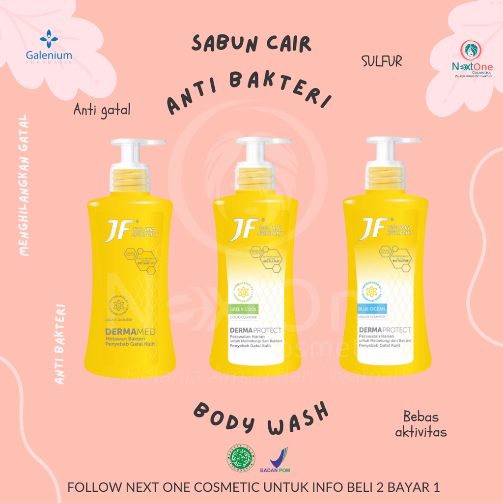 Jual NEXT ⏩ JF BODY WASH DERMAMED & DERMA PROTECT LIQUID CLEANSER ...