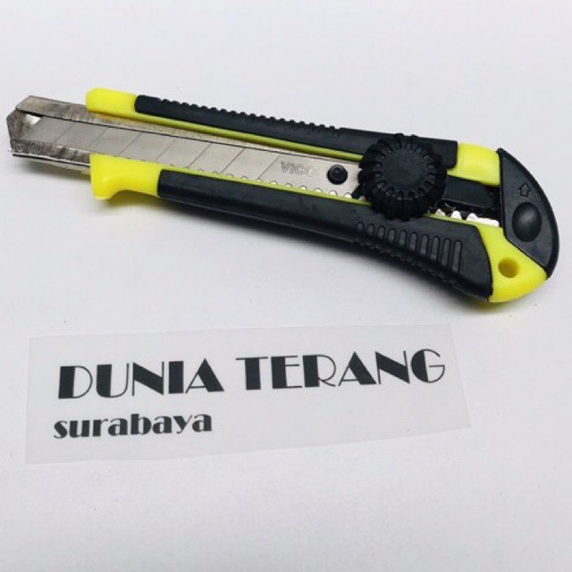 Jual Pisau Cutter VICO Besar - Putar Ujung Plat Extra Isi Utility ...