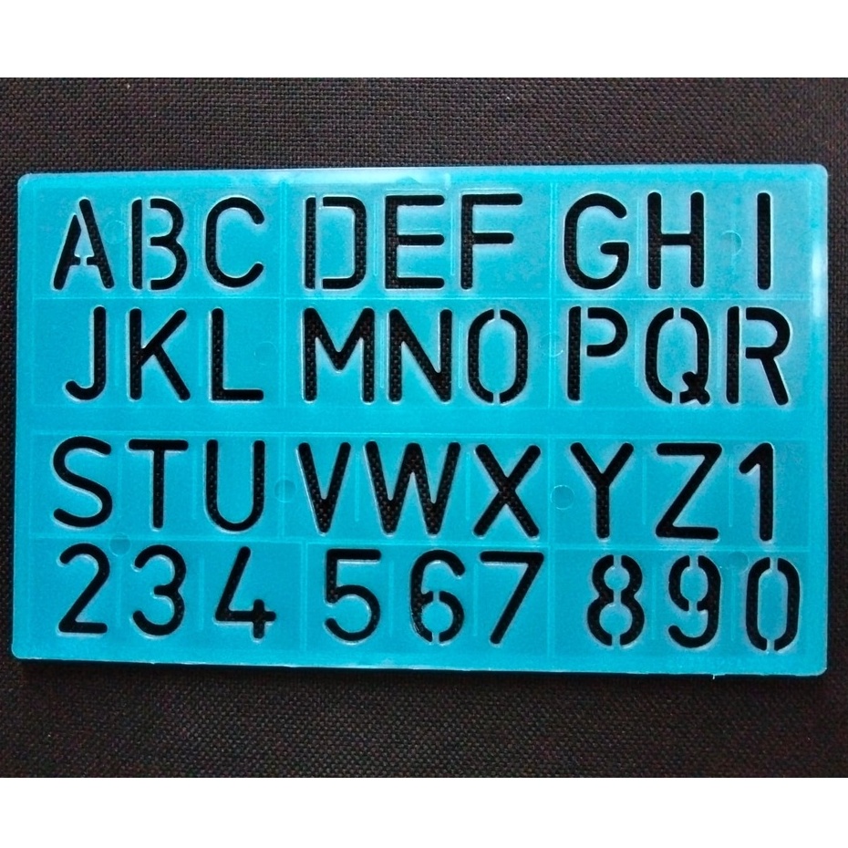 Jual Penggaris Sablon Huruf & Angka Mal Abjad Butterfly | Shopee Indonesia