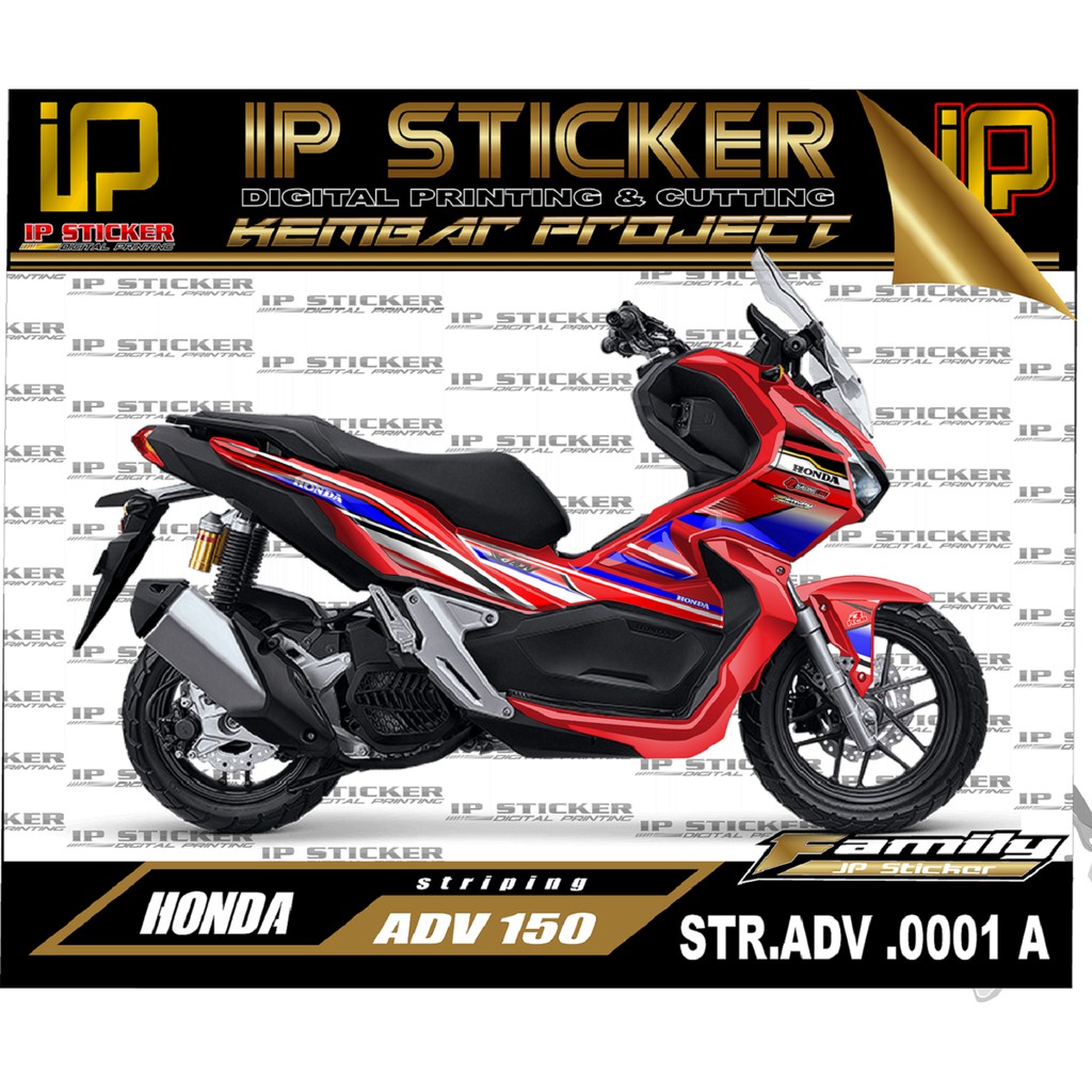 Jual (COD) HONDA ADV triping list MOTOR HONDA ADV kode 01 sticker ...