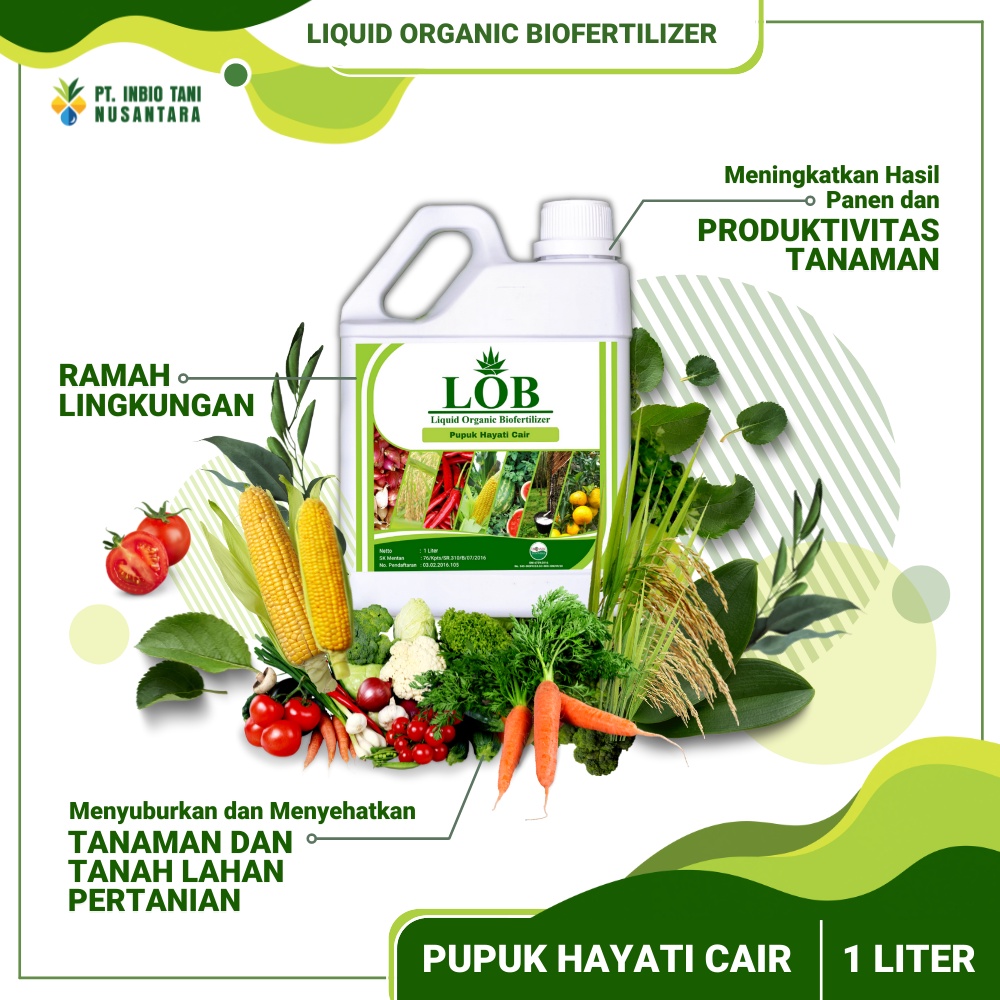 Jual Pupuk Hayati Cair LOB (Liquid Organic Biofertilizer) Kemasan 1 ...