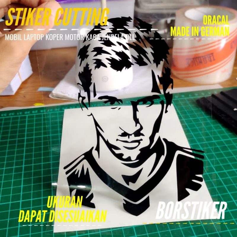 Jual STIKER MESSI UKURAN LAPTOP | STICKER CUTTING ANIME BAND LOGO DLL ...