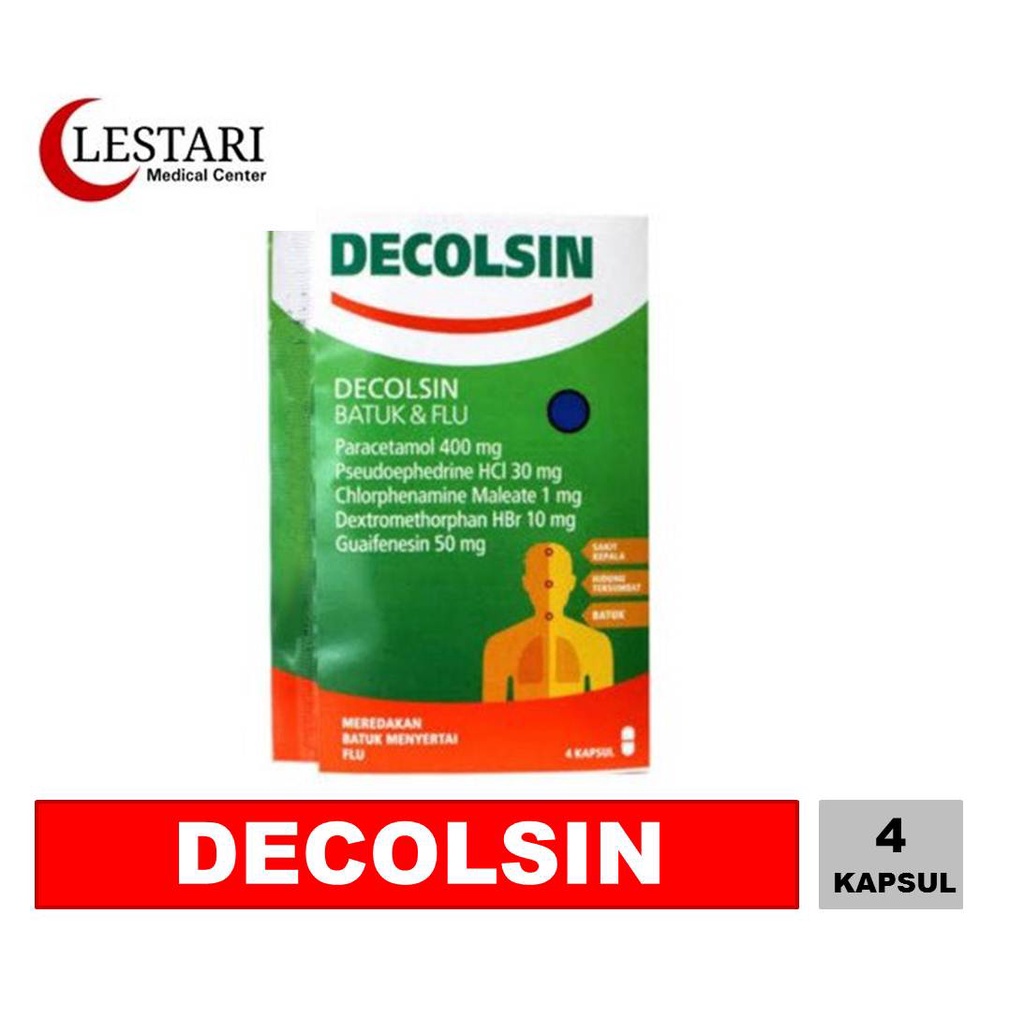 Jual Decolsin Batuk & Flu [ Strip / 4 Tab ] | Shopee Indonesia