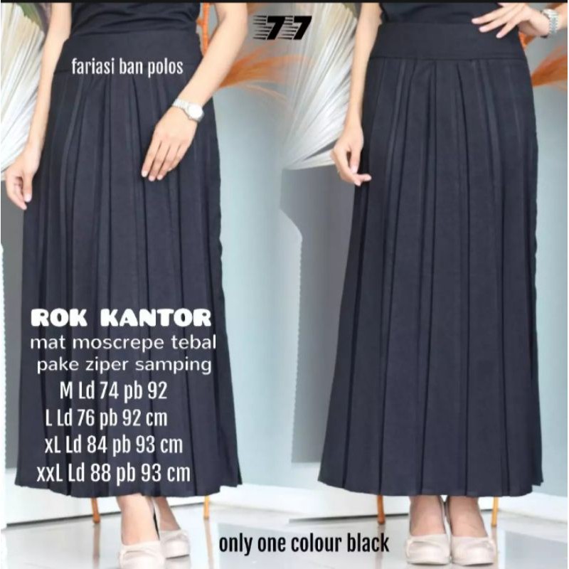 Jual rok kantor/rok plisket kantor | Shopee Indonesia