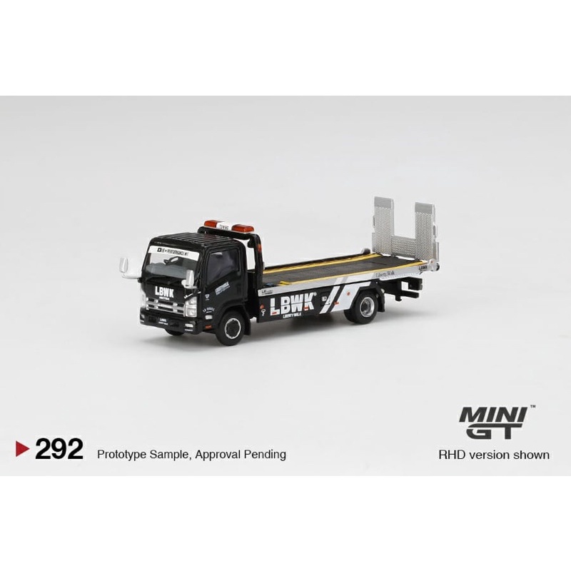 Jual Mini GT 292 Isuzu N Series Vehicle Transporter Black LBWK Towing ...