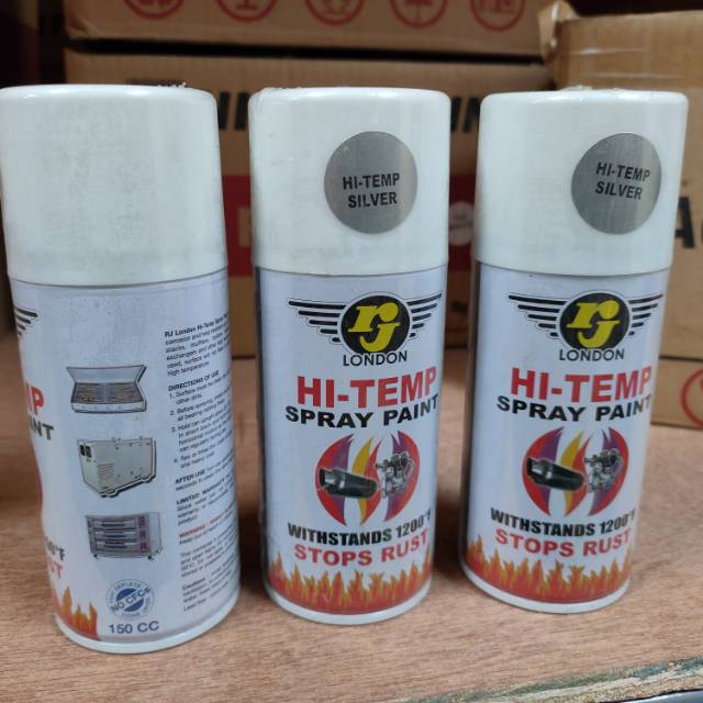 Jual CAT RJ SEMPROT HI-TEMP SILVER 150CC | Shopee Indonesia