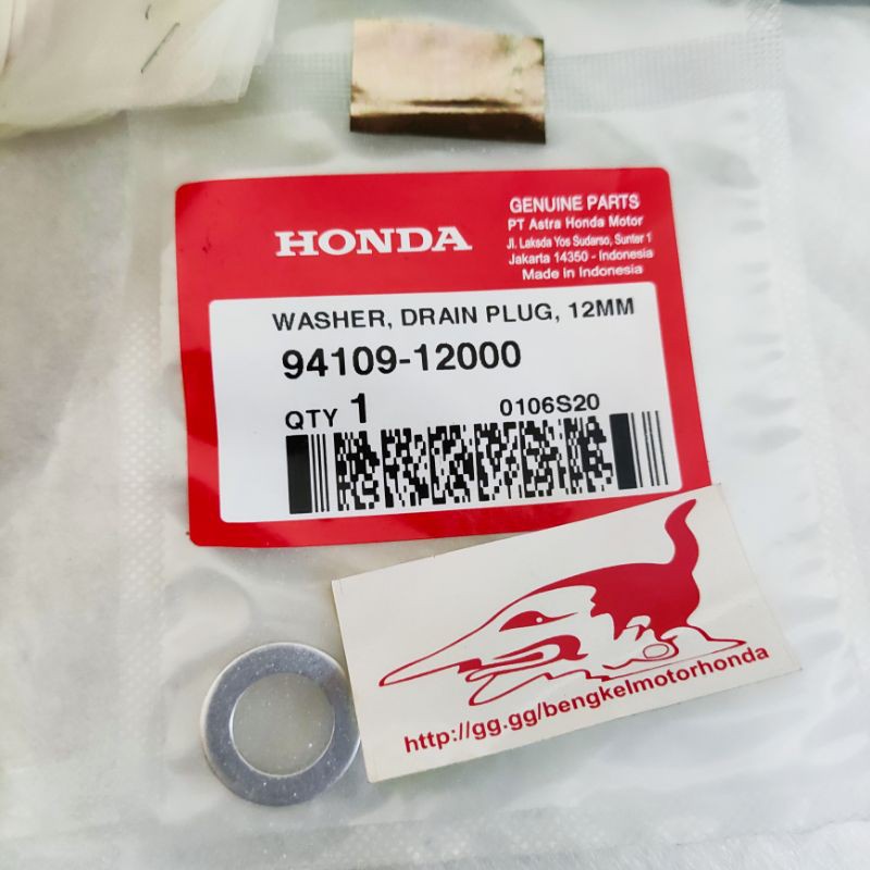 Jual Washer Drain Plug 12mm Ring Tap Oli Mesin Bawah Beat Vario Scoopy ...