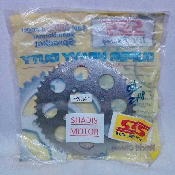 Jual Ger SSS Motor Yamaha RXZ Byson MX Jupiter Z Vega Rx King Vixion Belakang Ukuran 415 - 47T ...