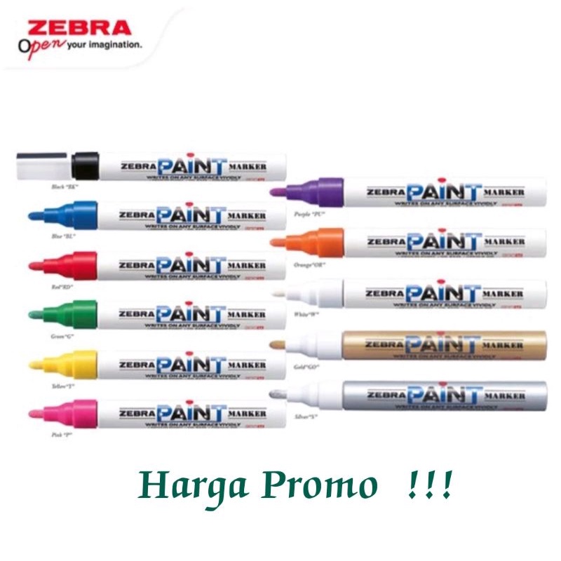 Jual Spidol Ban Spidol Warna Paint Maker Zebra | Shopee Indonesia