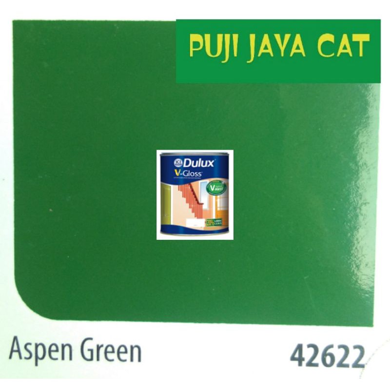 Jual Dulux V-Gloss Aspen Green 42622 Cat besi dan kayu 1kg | Shopee ...