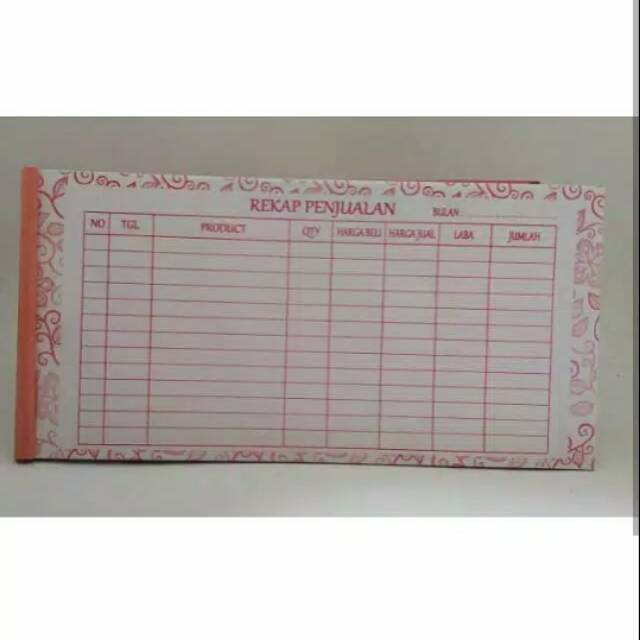 Jual BUKU REKAP PENJUALAN ONLINE (tanpa cover motif) | Shopee Indonesia